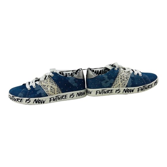 Desigual | Shoes | New Desigual X Disney Future Now Blue Denim Lace ...